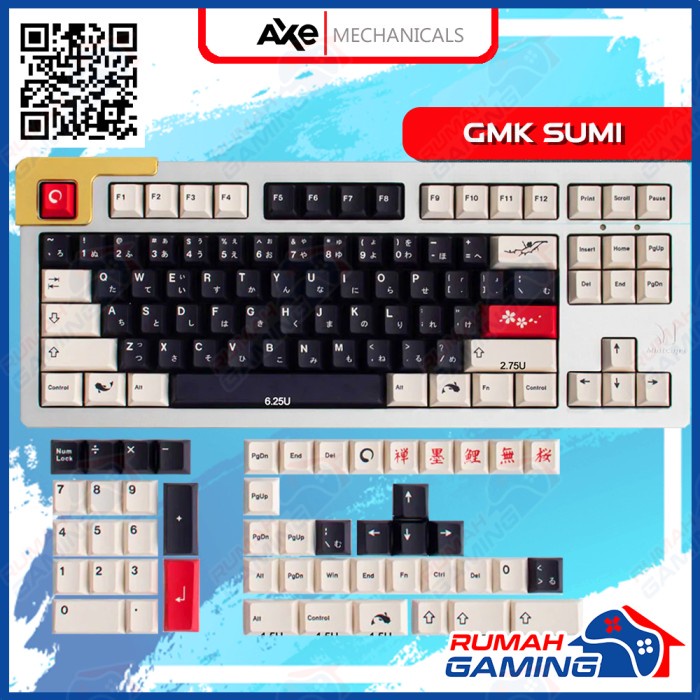 Jual KEYCAP - KEYCAPS - CHERRY - GMK SUMI - PBT - DYE SUB | Shopee ...