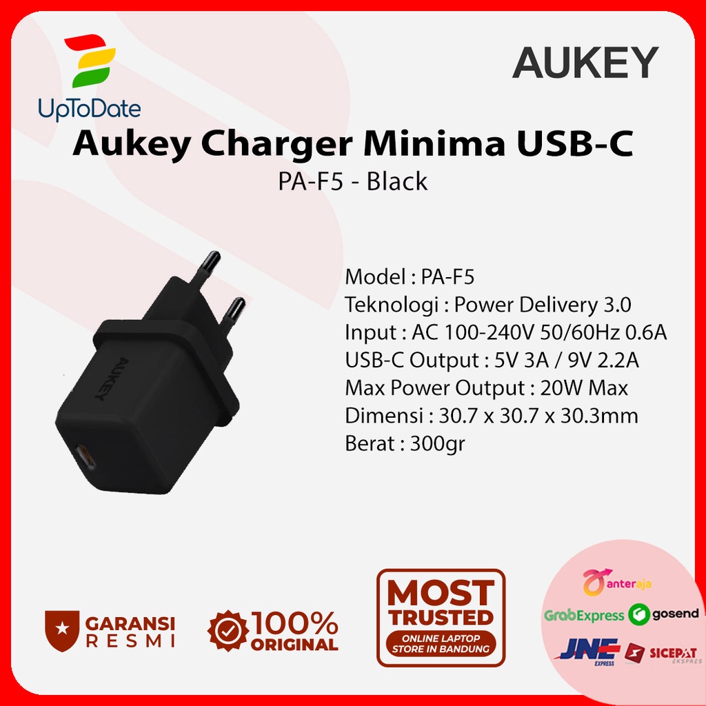 Jual Aukey Charger Minima USB-C PA-F5 | Shopee Indonesia