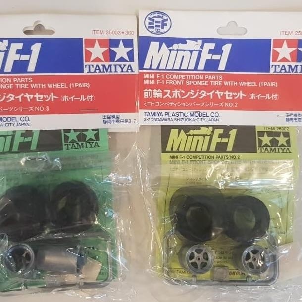 Jual tamiya mini f1 rear sponge tire with wheel (1 pair) | Shopee Indonesia