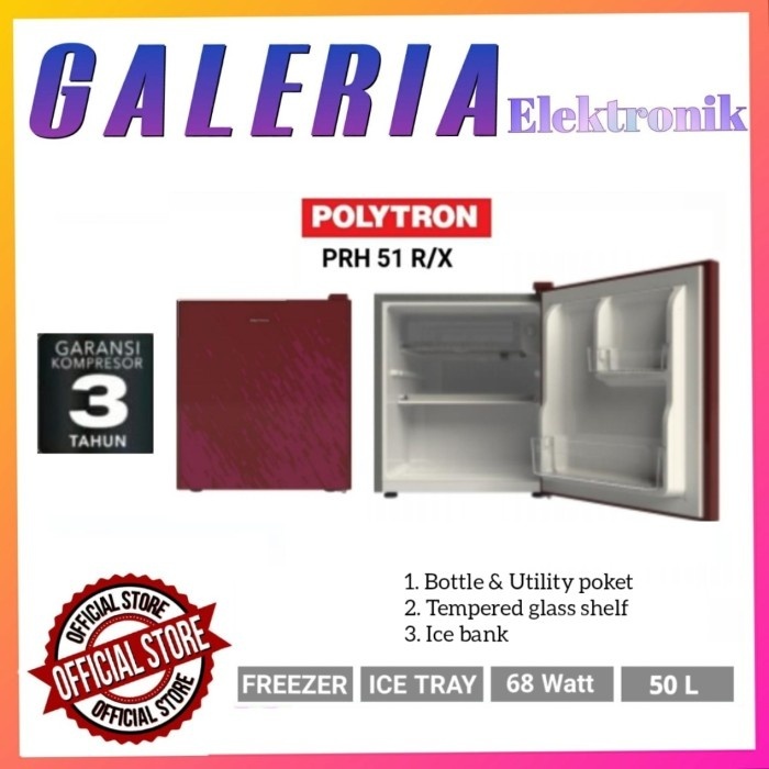 Jual Polytron Kulkas Mini / Portable Refrigerator Prh 51 R/X / Prh51 ...