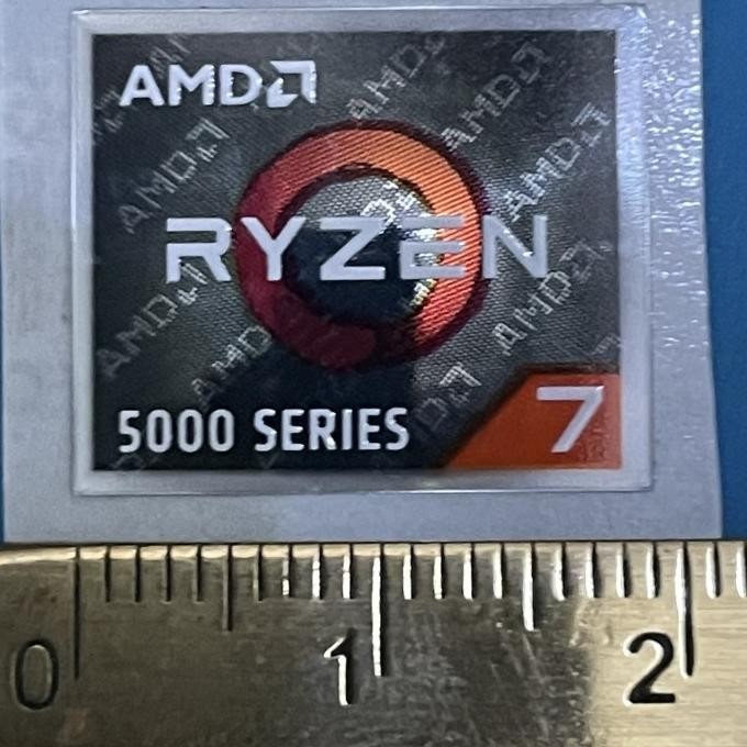 Jual New Sticker stiker logo Amd Ryzen 7 5000 Series thn 2022 ori ...