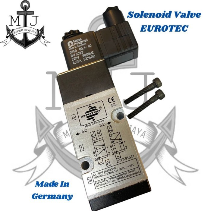 Jual Baru Solenoid Valve Mnf5320 Ac220/Dc24 Eurotec Made In Germany ...