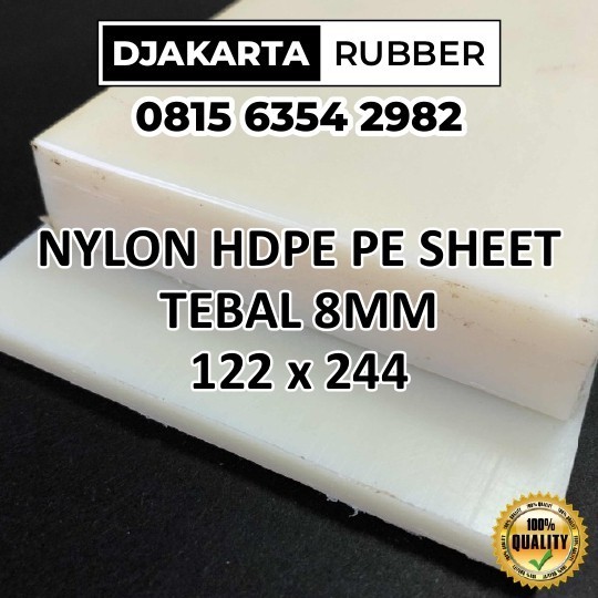 Jual Termurah Nylon Hdpe Pe Sheet 8Mm 122 X 244Cm Putih Pe Polyethylene Lembaran Terbaru ...