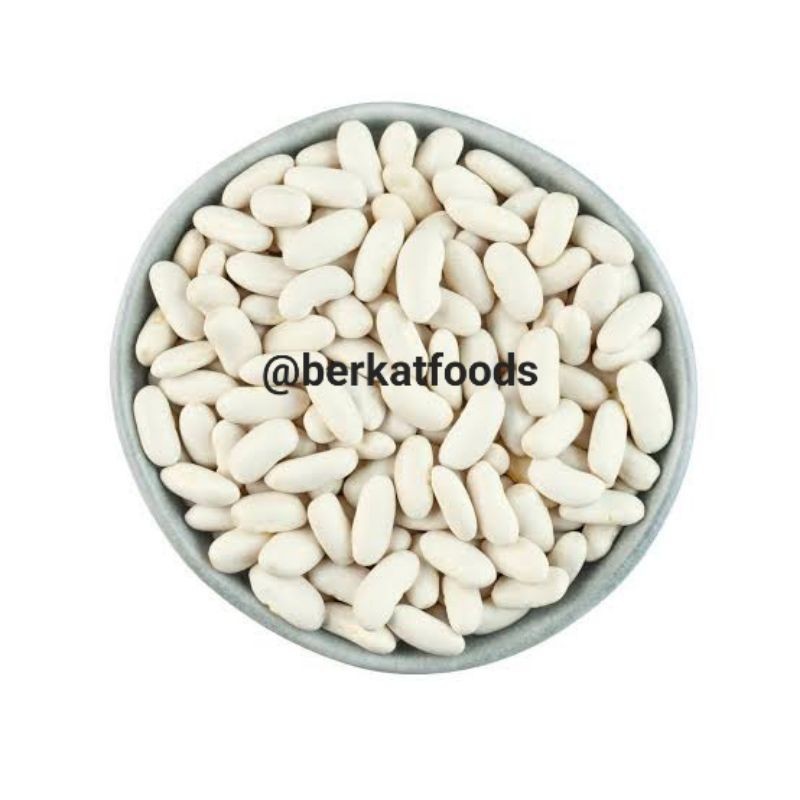 Jual White Cannellini Bean 1Kg / Safed Rajma Dal / Kidney Bean / Kacang ...