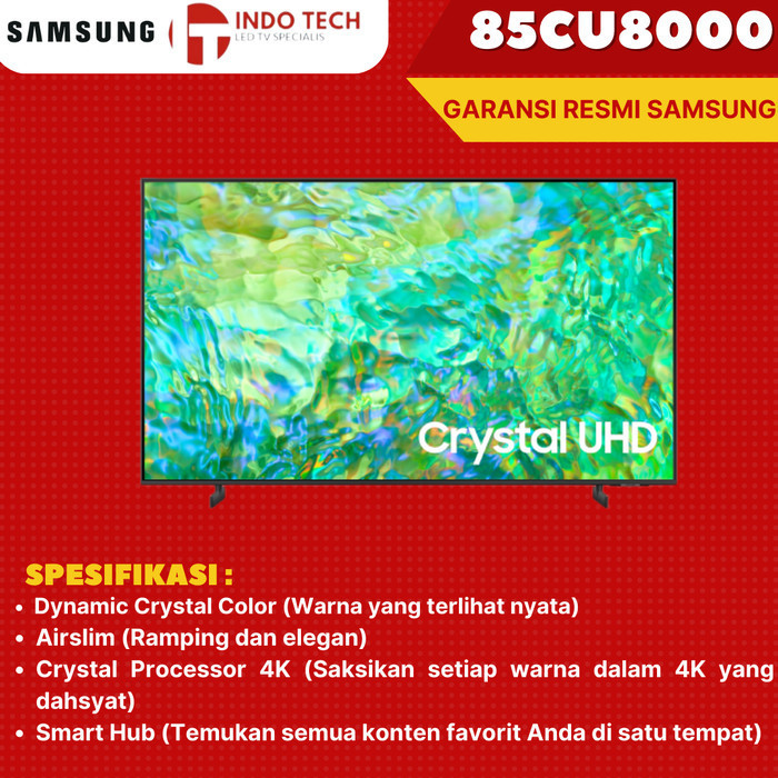 Jual [New] Samsung 85Cu8000 Smart Tv 85 Inch Crystal Uhd 4K Ua85Cu8000 ...