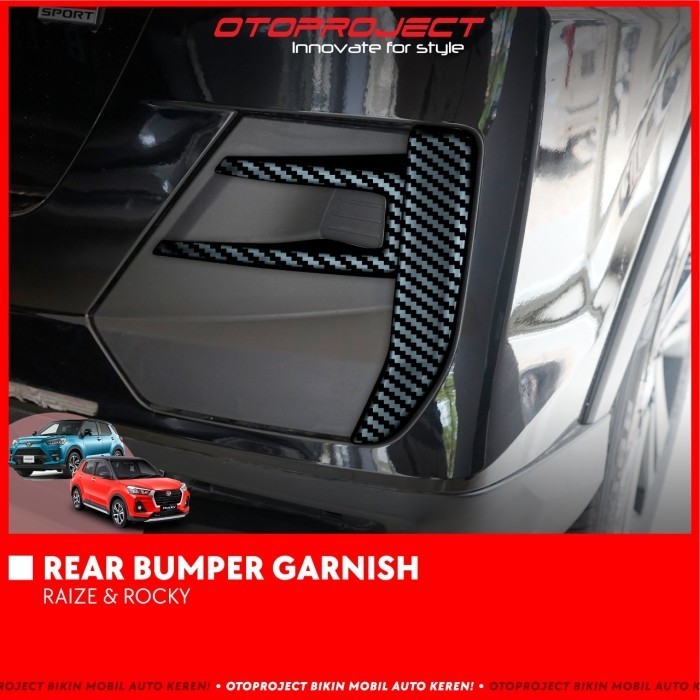 Jual Jual!! Rear Bumper Garnish / Lis Bumper Belakang Raize Rocky ...