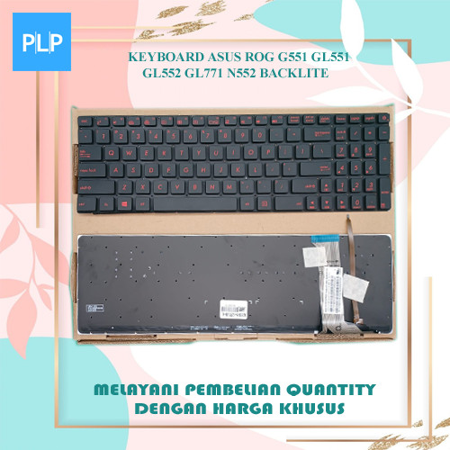 Jual Keyboard Laptop Asus Rog G551 GL551 GL552 GL771 N552 G771 N551 ...