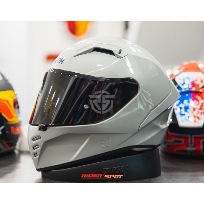 Jual Helm Motor Airoh Connor Cement Grey Full Face Helmet Original Touring | Shopee Indonesia