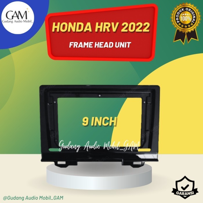 Jual [Original] Frame Head Unit Honda Hrv 2022 9 Inch / Frame Hrv 2022 ...