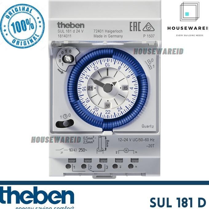 Jual Timer Analog Automatic Switch Panel Theben SUL 181 D Original ...
