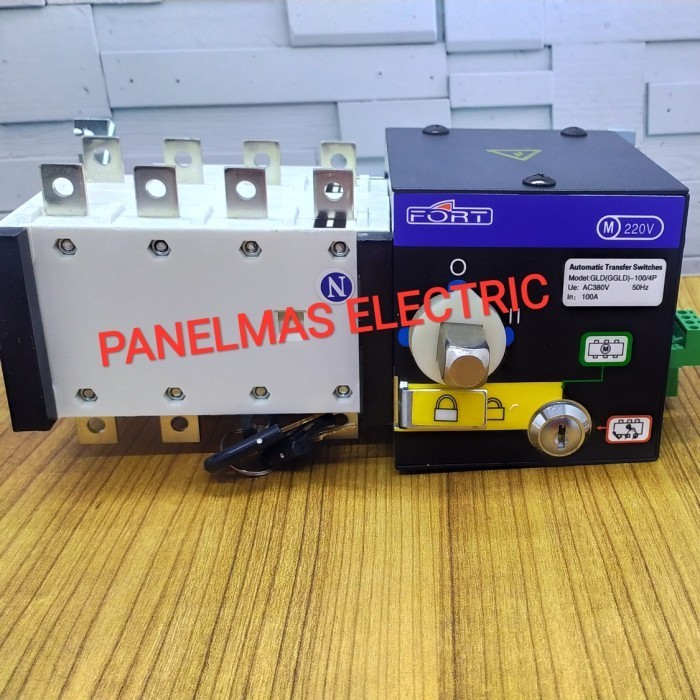 Jual Cos motorized FORT ATS 100A 4P Change Over Switch Panel | Shopee Indonesia