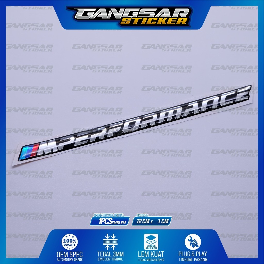 Jual Emblem logo mperformance bmw / emblem timbul mperformance ...