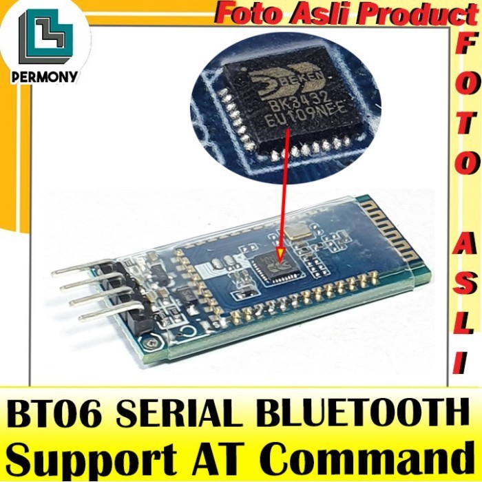 Jual Bt06 Bluetooth Serial Port Wireless Compatible Spp With Hc05 Hc06 Ardu Best | Shopee Indonesia