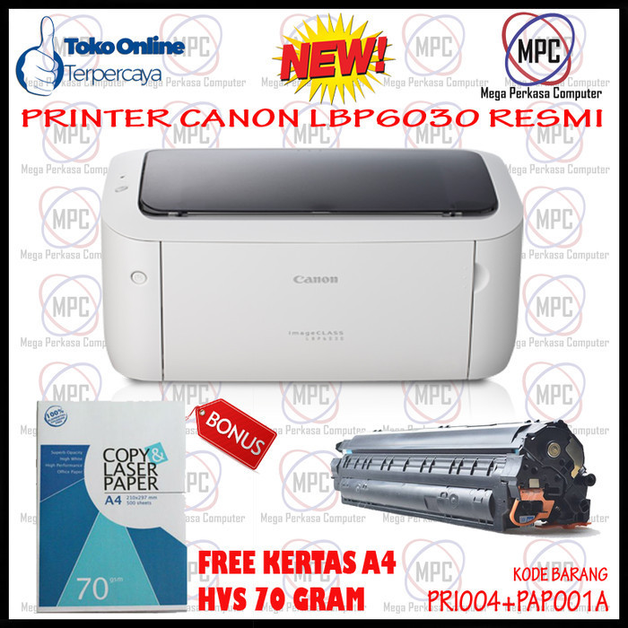 Jual Printer Canon Lbp6030 Laser Mono Print Only Toner 325 / Hp 85A ...