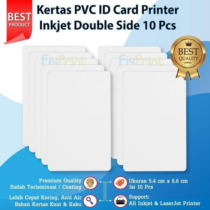 Jual Kertas Pvc Id Card Inkjet 1 Box, Kertas Pvc Instant 5.4 X 8.6Cm ...