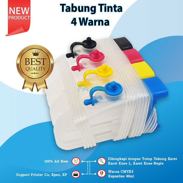 Jual Ink Tank Modif 4 Warna 100Ml Tabung Infus 4 Warna 100Ml Model ...