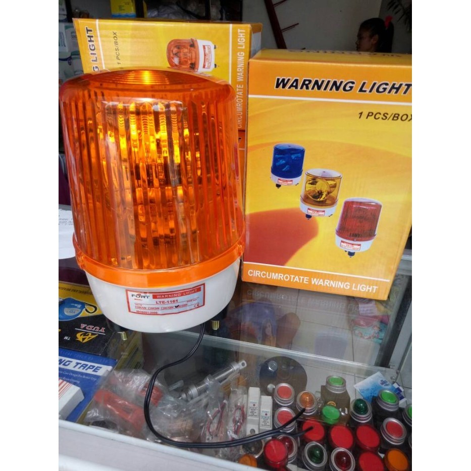 Jual Lampu Rotary Lamp warning light ukuran 5" kuning biru merah ...