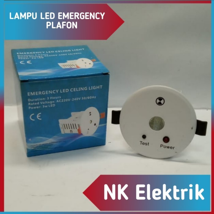 Jual Lampu LED Emergency Plafon / Emergency LED Ceiling Light | Shopee ...