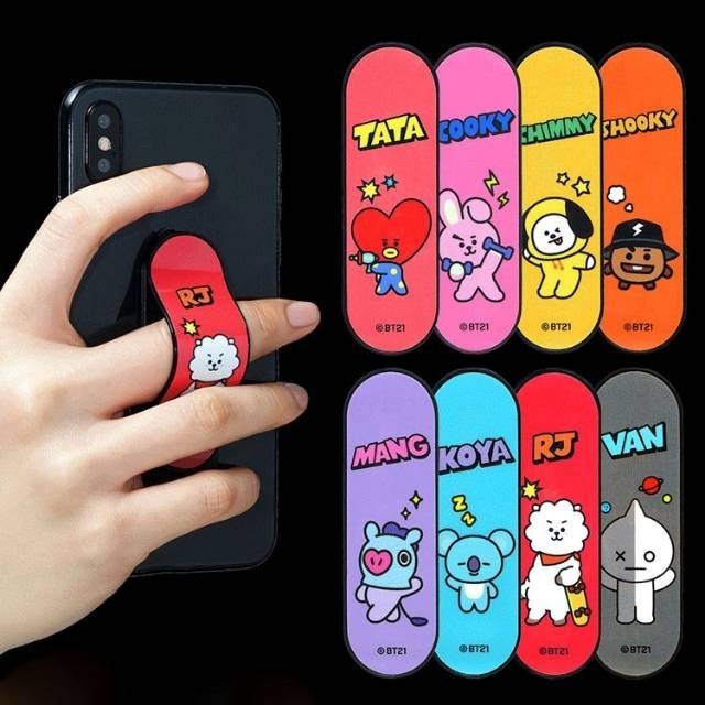 Jual Promo Bulan Ini Bts Bt21 Phone Holder / Bt21 Holder Stick / Bt21 ...