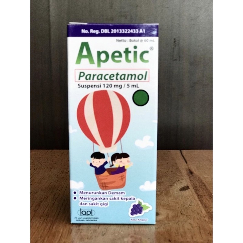 Jual Apetic Anak Sirup Paracetamol Demam Sakit Kepala dan Gigi | Shopee ...