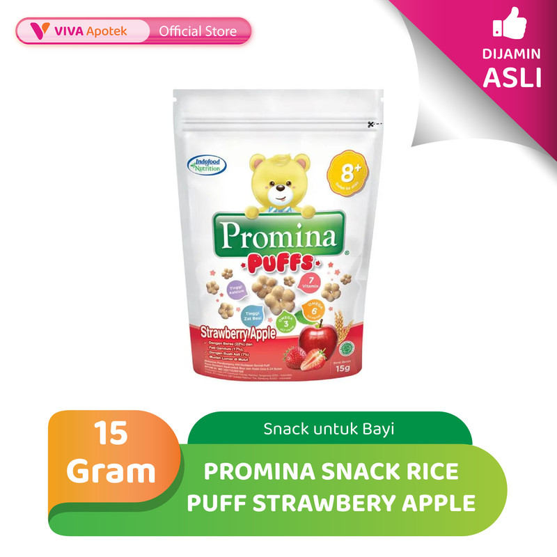 Jual Promina Snack Rice Puff Strawbery Apple (15 Gram) | Shopee Indonesia