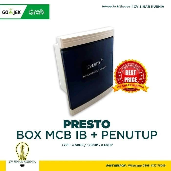 Jual Box Mcb 8 Grup Ib + Tutup Merk Presto | Shopee Indonesia