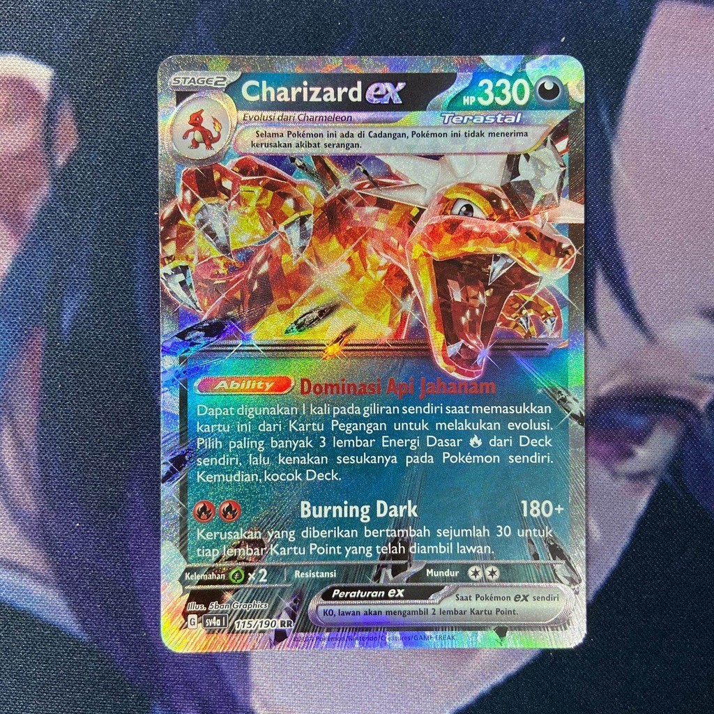 Jual pokemon (ID) charizard ex - SV4a 115/190 - RR | Shopee Indonesia