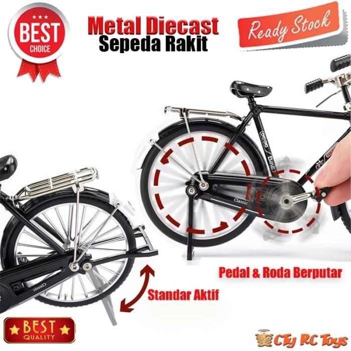 Jual Flash Sale!!! Diecast Miniatur Mainan Puzzle Sepeda Klasik Dapat ...