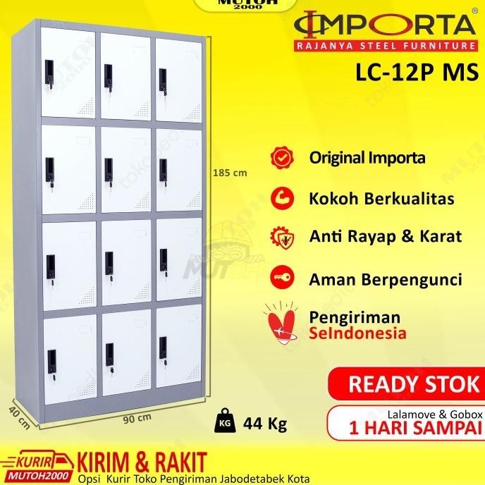 Jual Importa Lc-12P Bt Ms Loker Besi 12 Pintu Locker 12 Pintu Full Plat ...