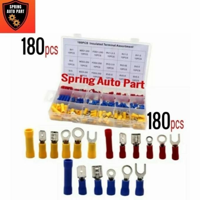Jual Terminal Insulated Skun Konektor Kabel 180 Pcs | Shopee Indonesia
