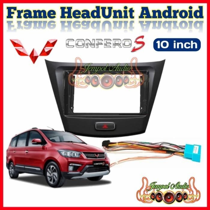Jual Frame Head Unit Android 10 Inch Wuling Confero + Soket PNP Premium ...