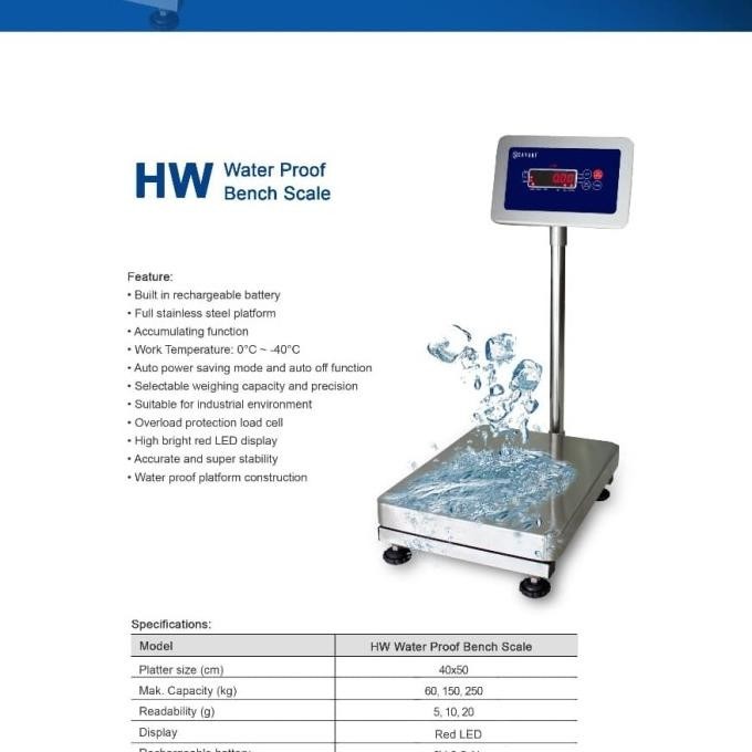 Jual Timbangan Duduk/Timbangan Tahan Air Timbangan Barang 150Kg Water Proof | Shopee Indonesia