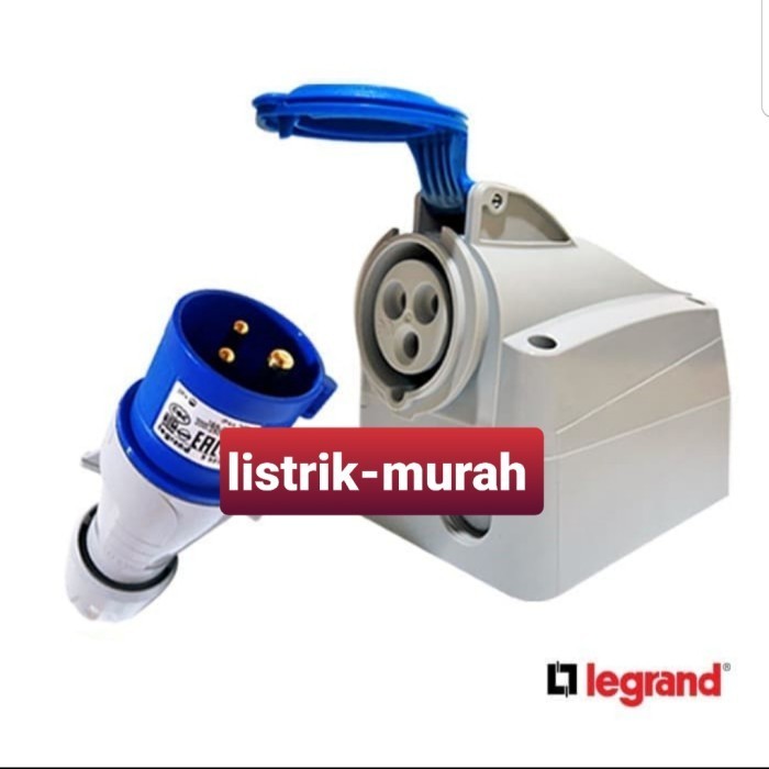 Jual READY Legrand Set 555254 Surface Socket + 555234 Plug 1 Phase 32A ...
