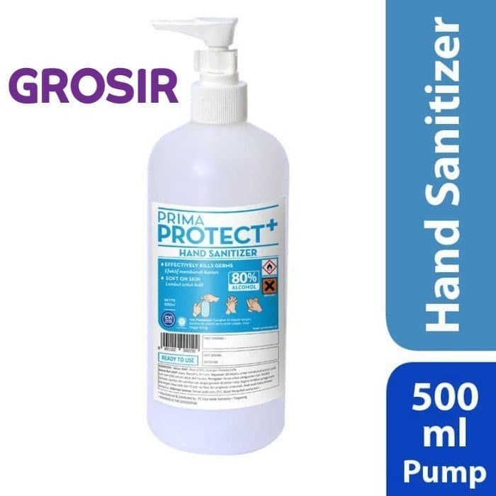 Jual PRIMA PROTECT HAND SANITIZER 500ML PROTECT+ ASEPTIC ALCOHOL CAIR ...