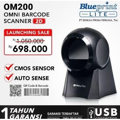 Jual Omni Barcode & Qr Code Scanner Blueprint Om200 2D Auto Scan ...