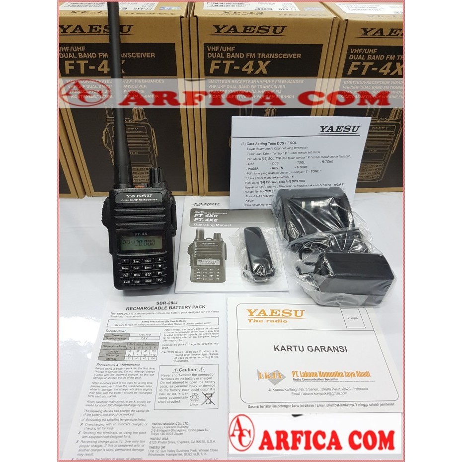 Jual JUAL HT YAESU FT-4X DUALBAND YAESU FT4X YAESU FT 4X ORIGINAL RESMI | Shopee Indonesia
