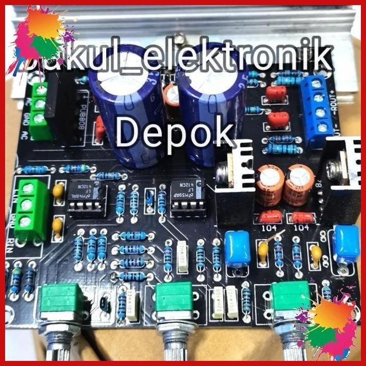 Jual kit amplifier kit speaker actiive tda7265 stereo 30w x 2 (bke ...