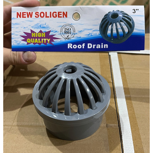 Jual SOLIGEN Roof Drain PVC 2 3 4 " inch Saringan Talang Air Dak Atap ...