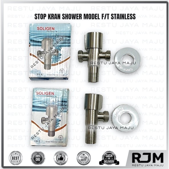 Jual SOLIGEN Stop Kran Shower Model F T Stainless Cabang wc Jet Closet ...