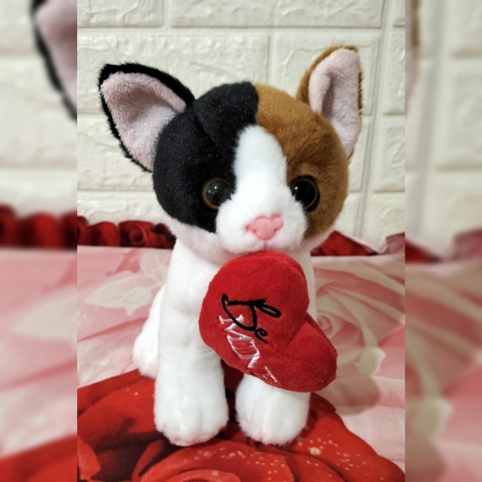 Jual BONEKA HEWAN KUCING CALICO LUCU (CALICO CAT STUFFED ANIMAL DOLL ...