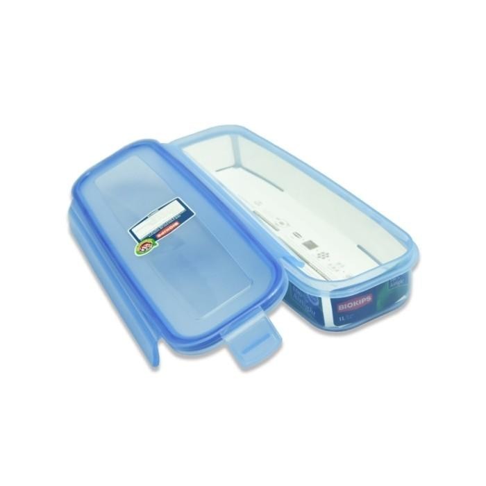 Jual KOMAX BIOKIPS TEMPAT MAKAN PANJANG TUPPERWARE BENTO 1 LTR | Shopee ...