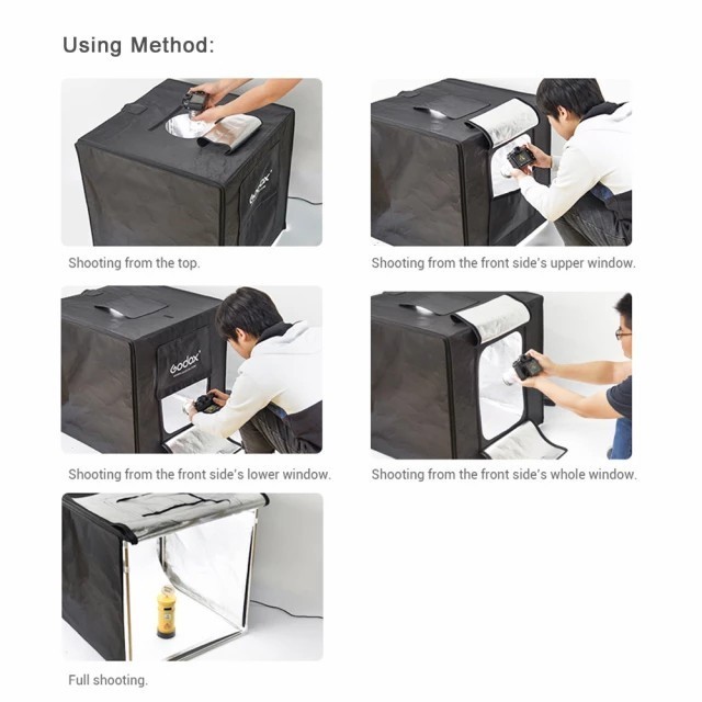 Jual Godox LST60 Mini Studio Light Ten LED Produk Photo Box Foto LST 60 ...