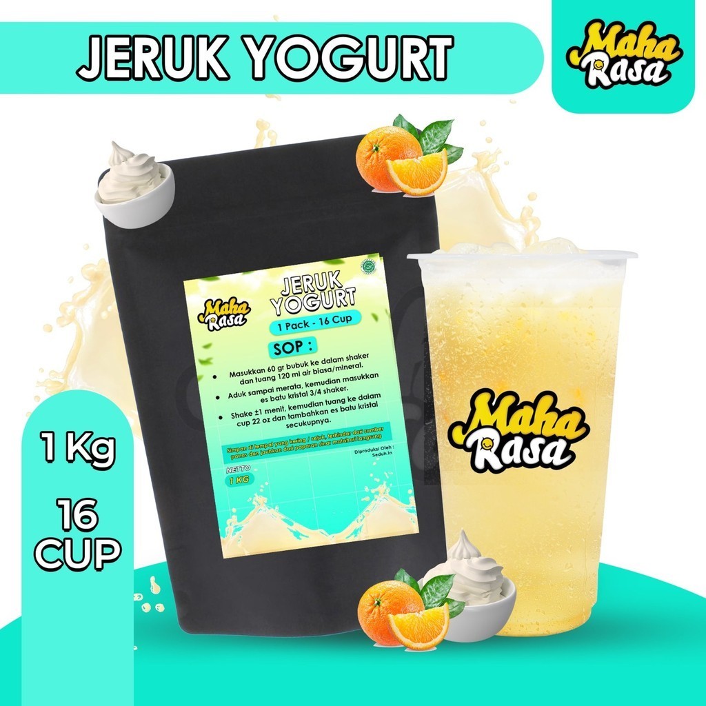 Jual MAHA RASA - Jeruk Yogurt Bubuk Minuman Instan (1 KG) | Shopee Indonesia