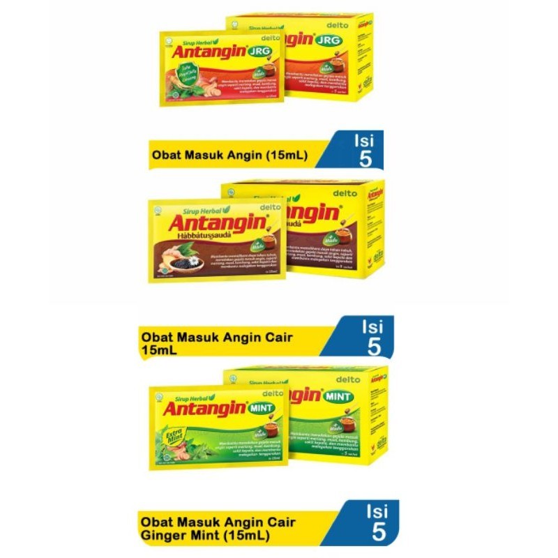 Jual Antangin Obat Masuk Angin Cair isi 5 x 15ml | Shopee Indonesia