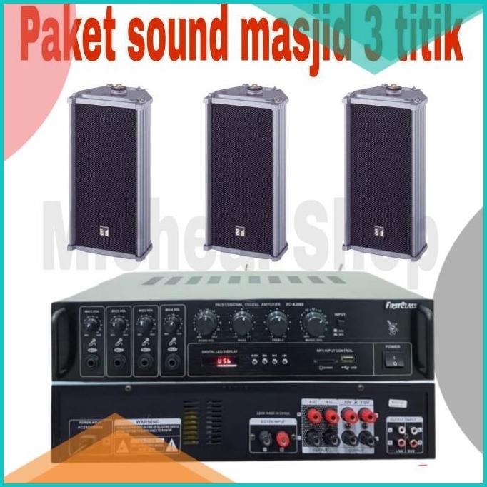 Jual Paket Sound Sistem Masjid 3 Titik Speaker Colum Toa 10watt 16novz3 ...