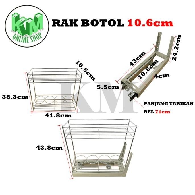 Jual rak botol dan bumbu..rak kitchen set botol | Shopee Indonesia