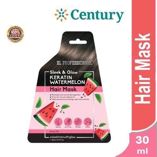 Jual XL Profesionnel Sleek & Glow Keratin Watermelon Hair Mask 30 ML ...