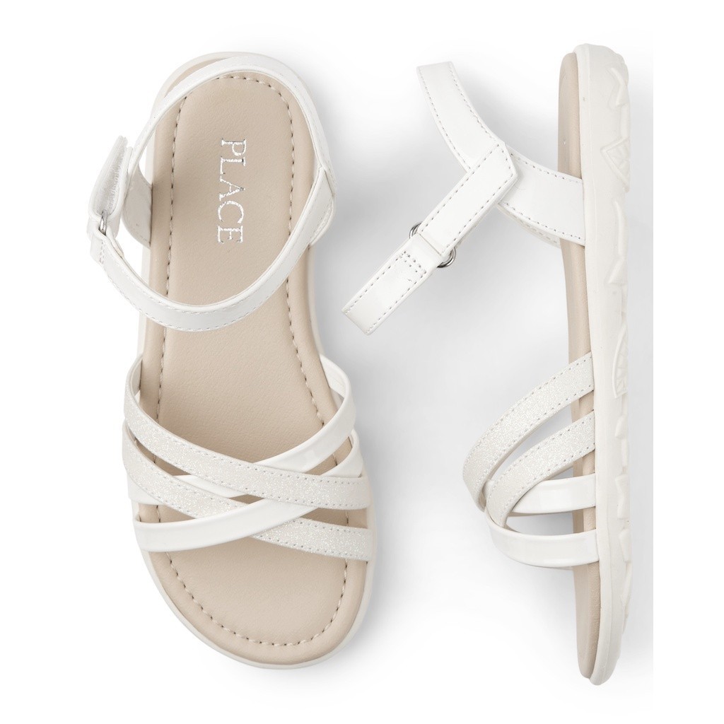 Jual Girls Flat Sandals - Sepatu Sandal Anak Perempuan (Putih) | Shopee ...