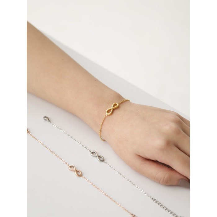 Jual DEAR ME - INFINITY BRACELET (STAINLESS STEEL WITH 18K GOLD PLATING) | Shopee Indonesia