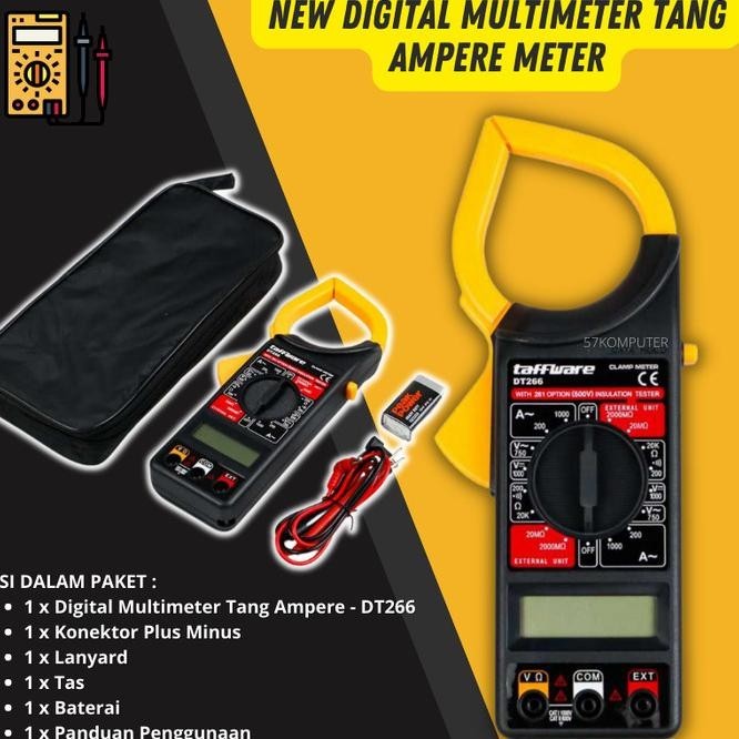 Jual Pengukur Arus Listrik Tang Ampere Meter DIgital Clamp Multimeter ...